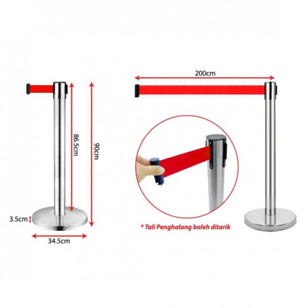 Queue Railing Stand – zat-hospitality